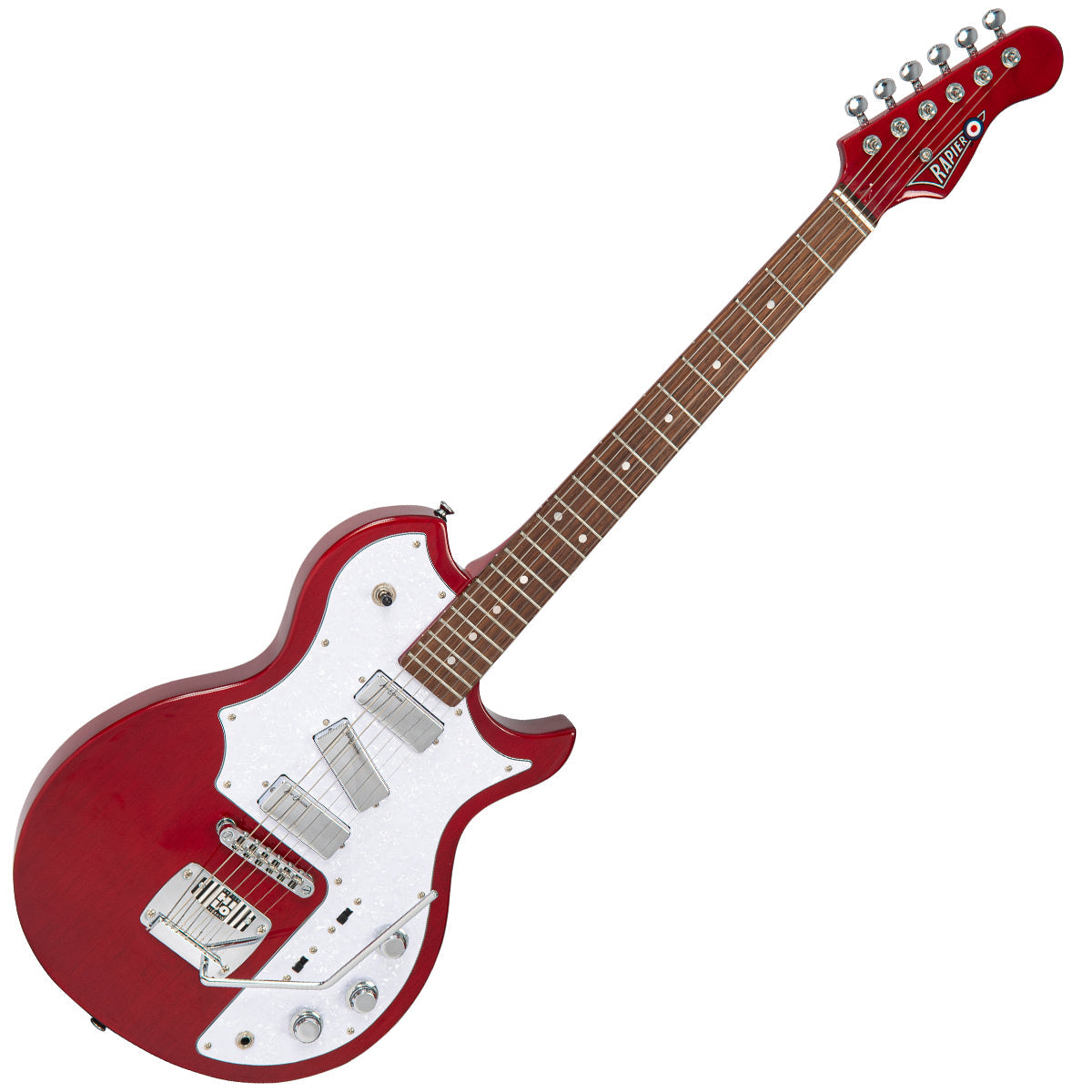 Rapier Deluxe Electric Guitar ~ Thru Red – Ivor Mairants Musicentre