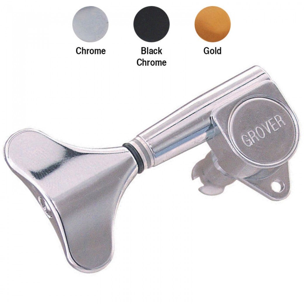 Grover Mini Bass Machineheads ~ 4 in-line ~ Gold – Ivor Mairants Musicentre