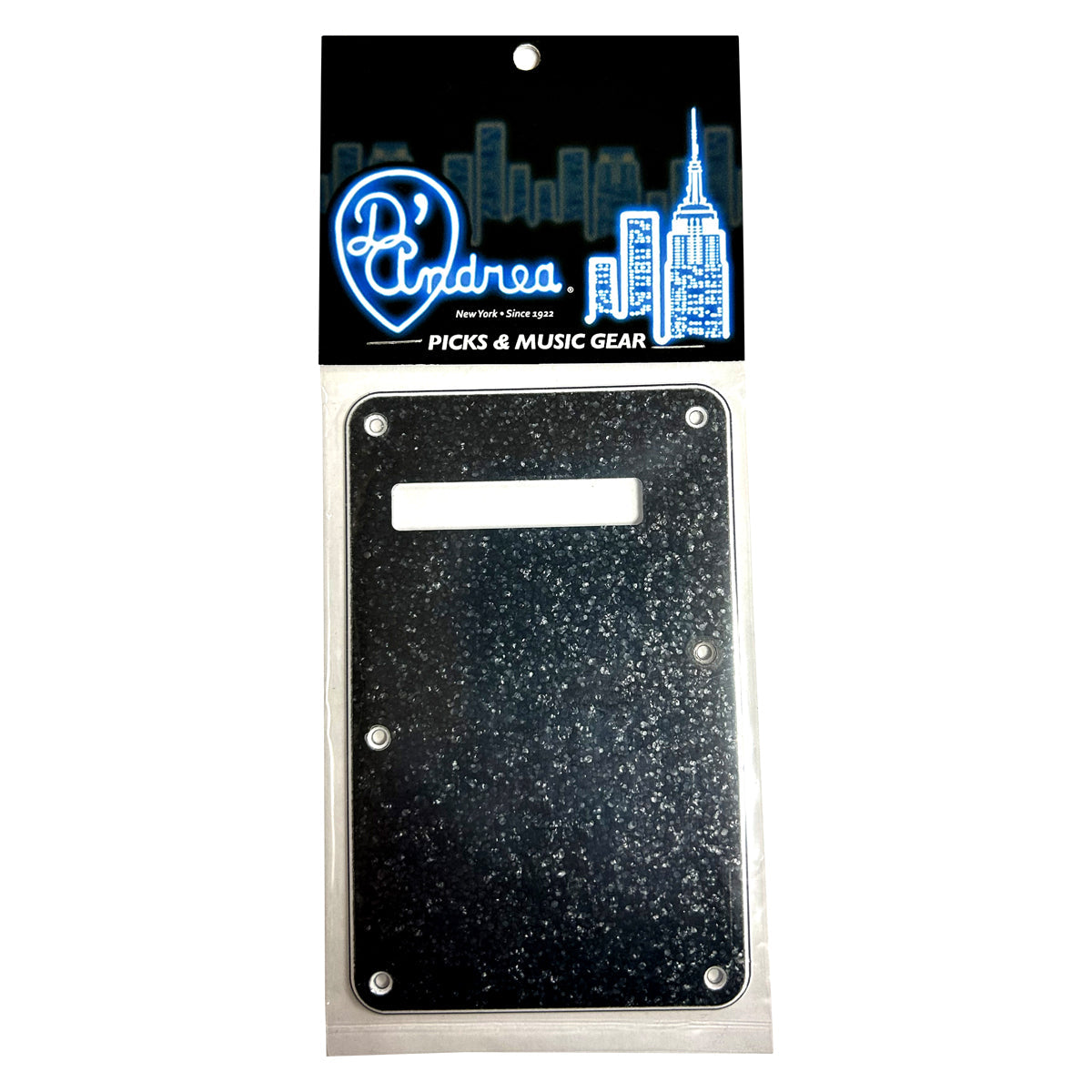 D'Andrea Back plate ~ S-Style ~ Black Sparkle – Ivor Mairants Musicentre