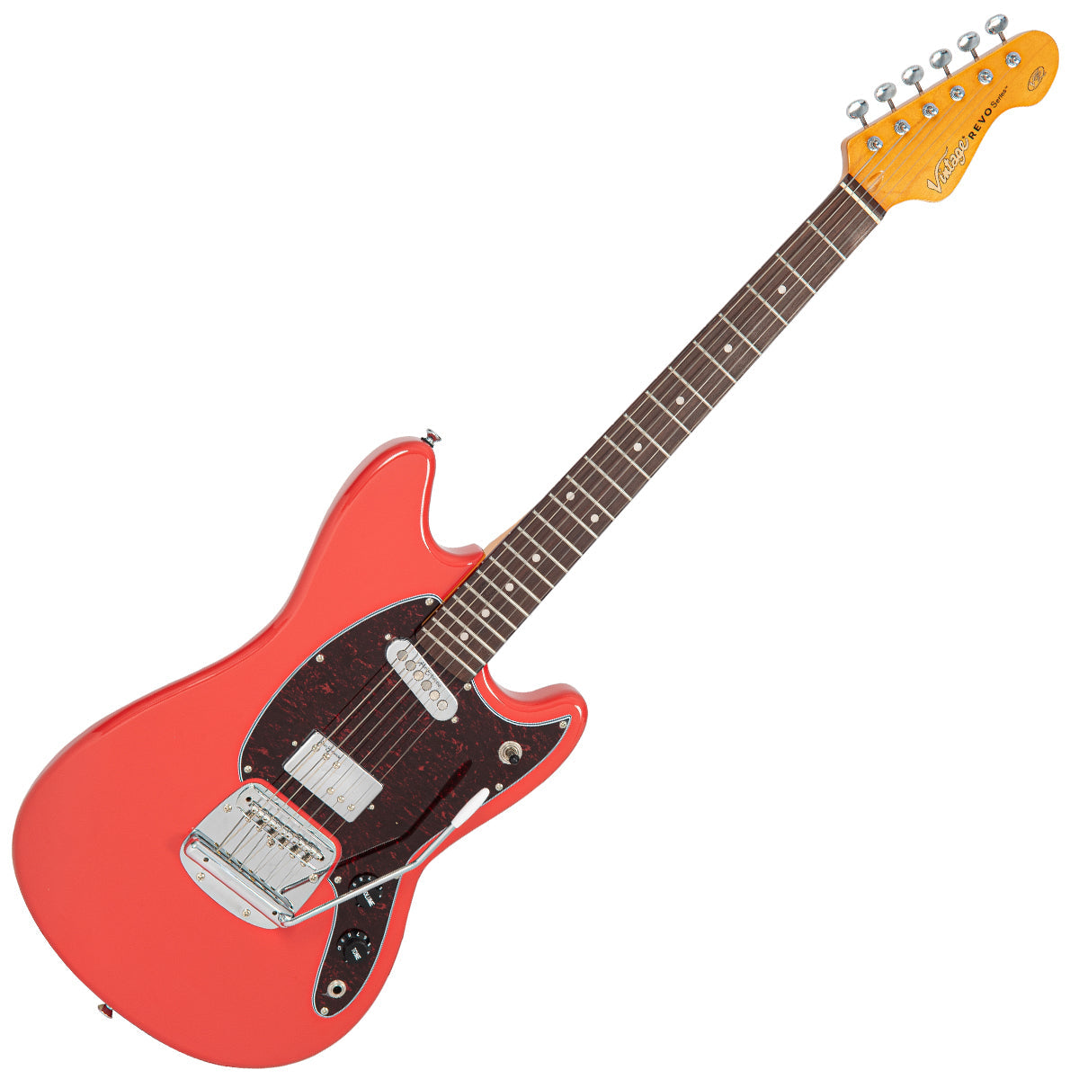 Vintage REVO Series 'Colt' HS Duo Electric Guitar ~ Firenza Red – Ivor ...